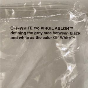 Off-White | Bags | Offwhite Plastic Bag | Poshmark
